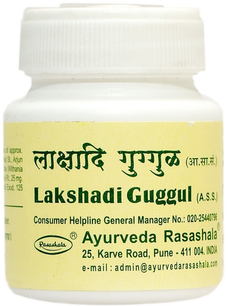LAKSHADI GUGGUL TABLET AYURVEDA RASASHALA- 60 TABLETS- FREE SHIPPING