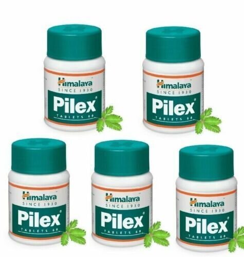 Himalaya Herbal PILEX TABLETS (60 Nos) Piles Fissures Hemmorhoids Treatment