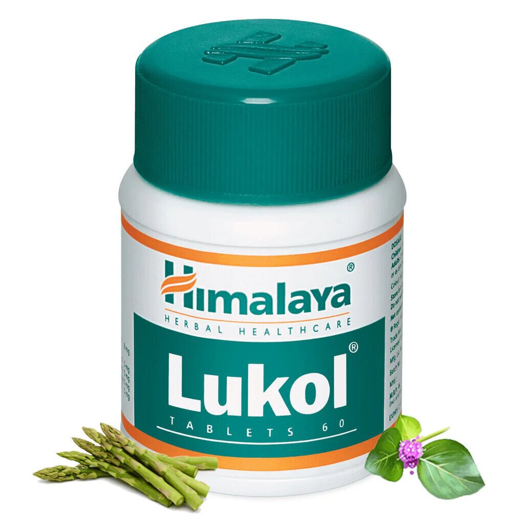 Himalaya Lukol Tablets (60 Tabs) Treatment of Leucorrhea & Pelvic ...