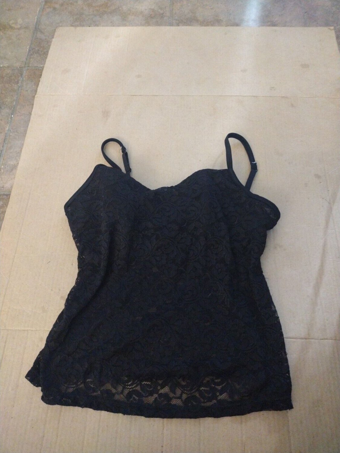 Women's Intimates Black Lace Bay Studio Brand Size 38C Underwire Support.