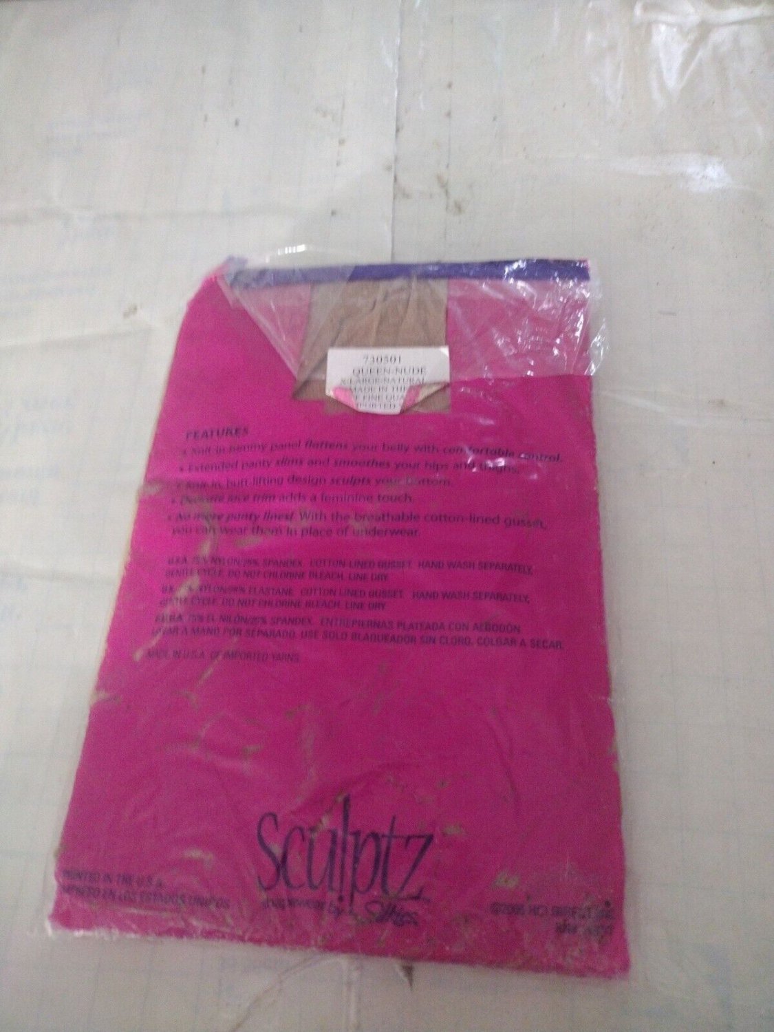 Women's Sculptz Multi-Shaper Shorts Flatten Tummy 730501 Size Queen XL ...