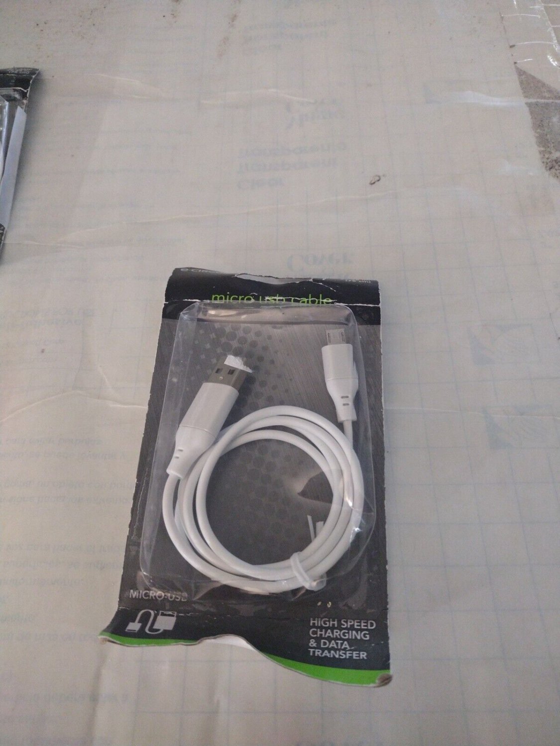 ,White e-circuit Micro USB Cable High-Speed Charging & Data Transfer ...