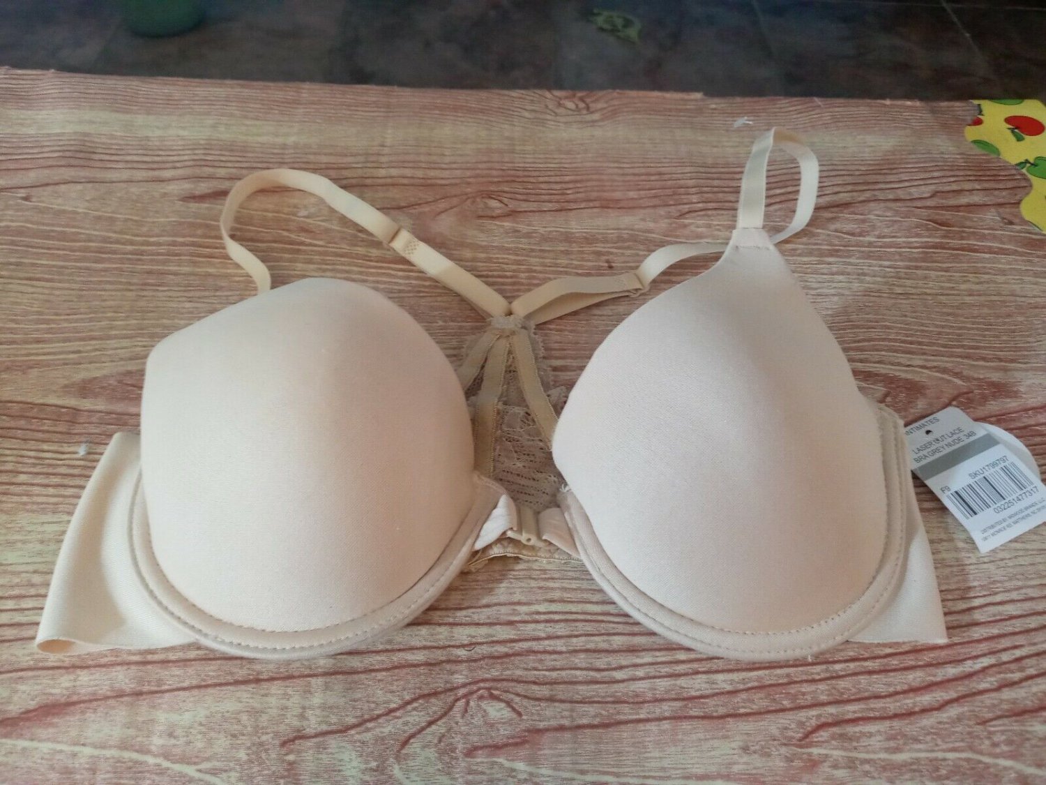 Women's Laser Cut Lace Bra JUST BE Apparel Size 34B Underwire NWT!