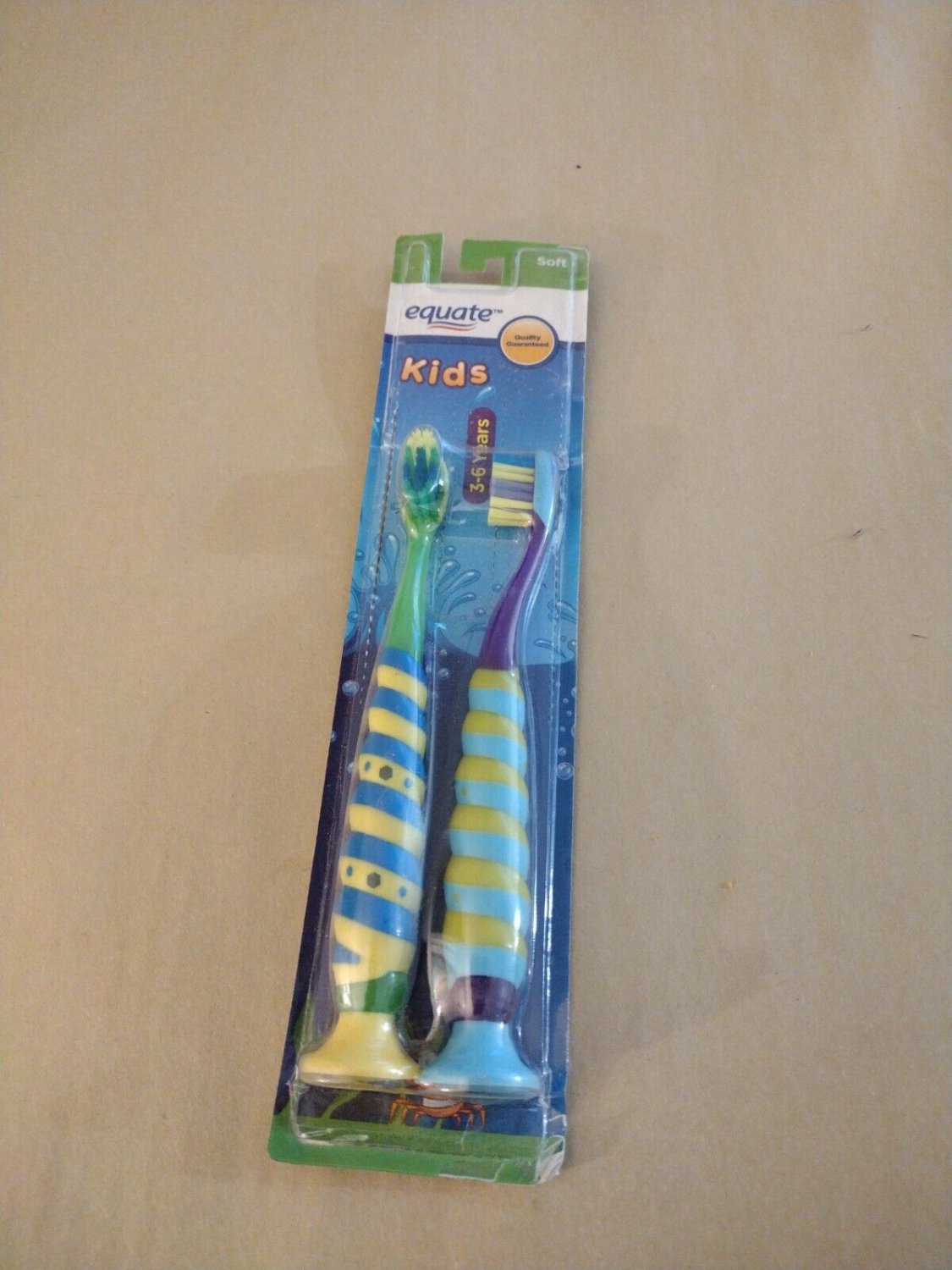 BRAND NEW 2 PACK EQUATE KIDS ABC SOFT BRISTLE.
