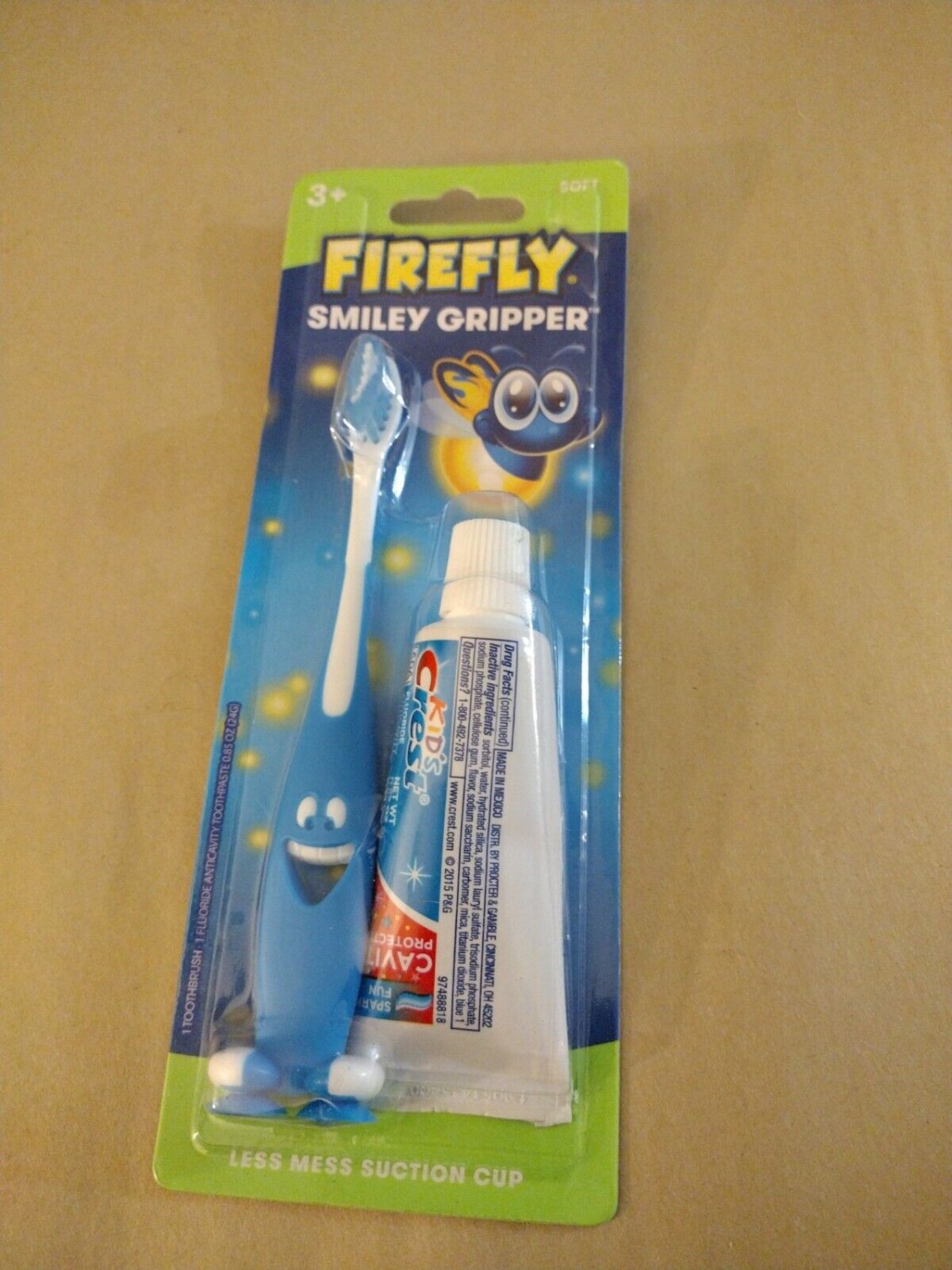 Firefly Smiley Gripper Toothbrush and Toothpaste Set - Soft