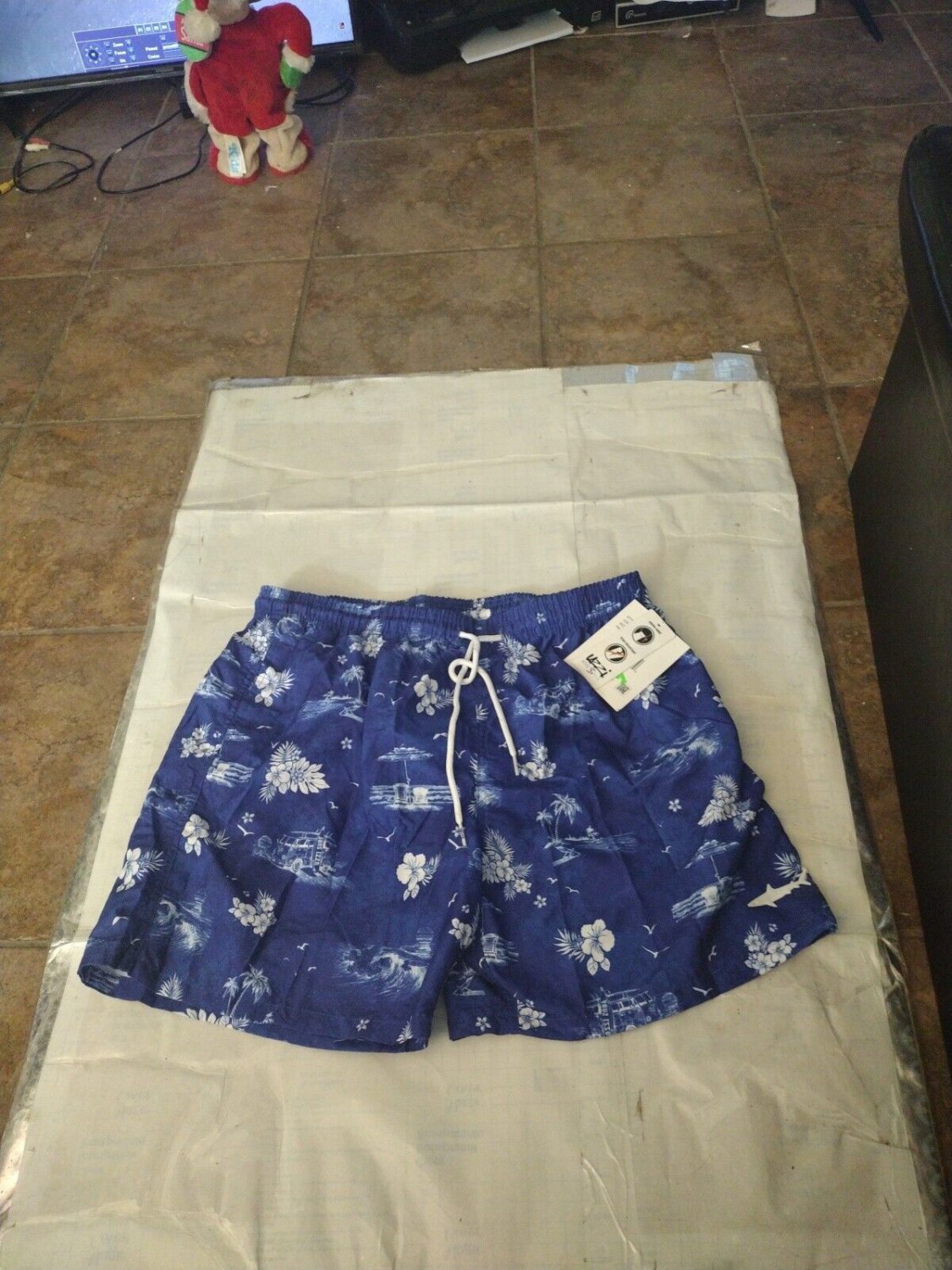 Men's Royal Blue Nice Swim Shorts UZZI Brand SizeXL NWT!
