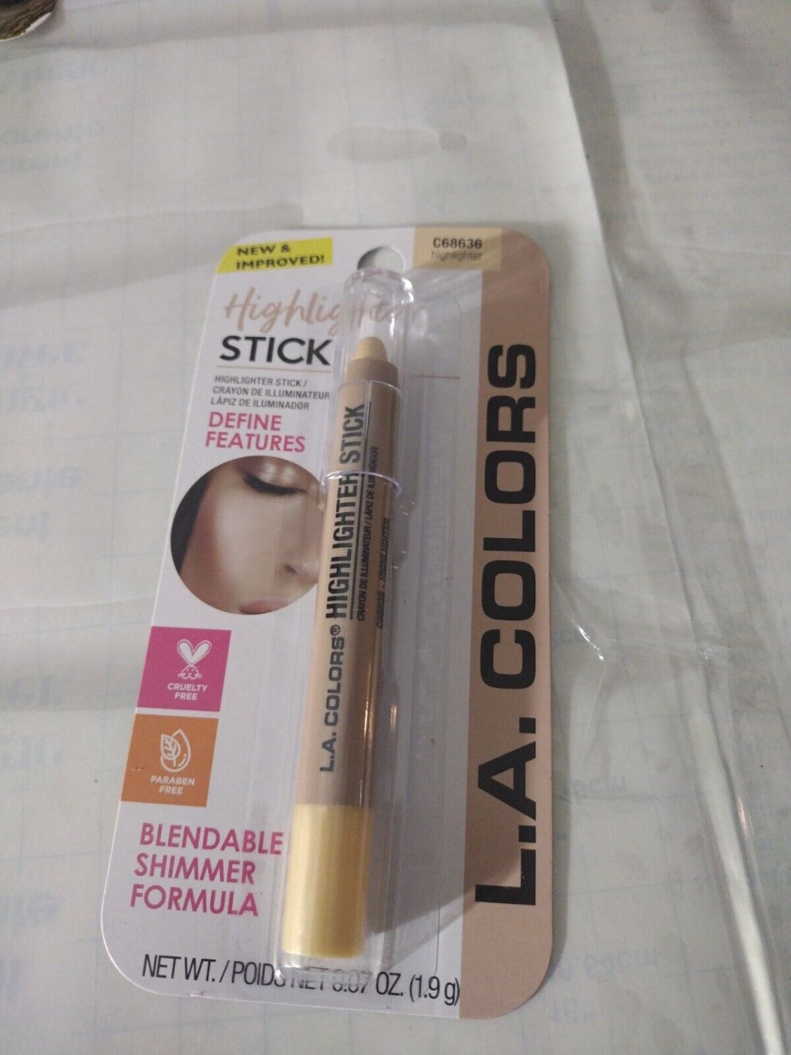 NEW L.A. COLORS HIGHLIGHTER STICK - BLENDABLE SHIMMER - DEFINES