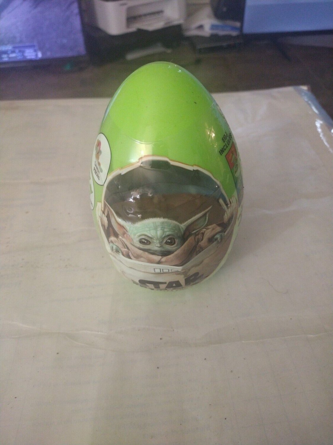 **Mandalorian Grogu Child Baby Yoda Star Wars Easter Egg Candy Stickers ...