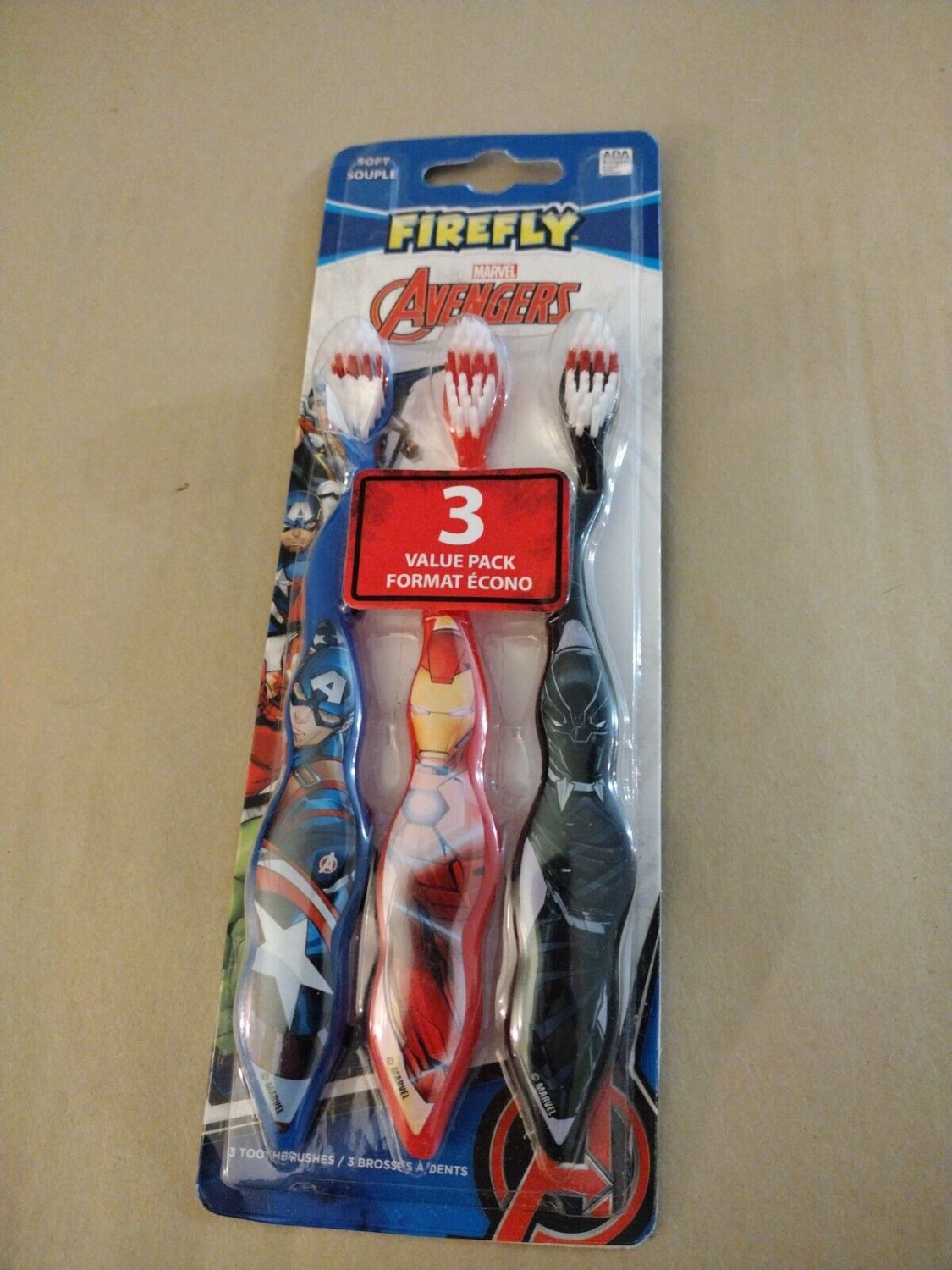 FIREFLY MARVEL AVENGERS TOOTHBRUSH 3 PACK