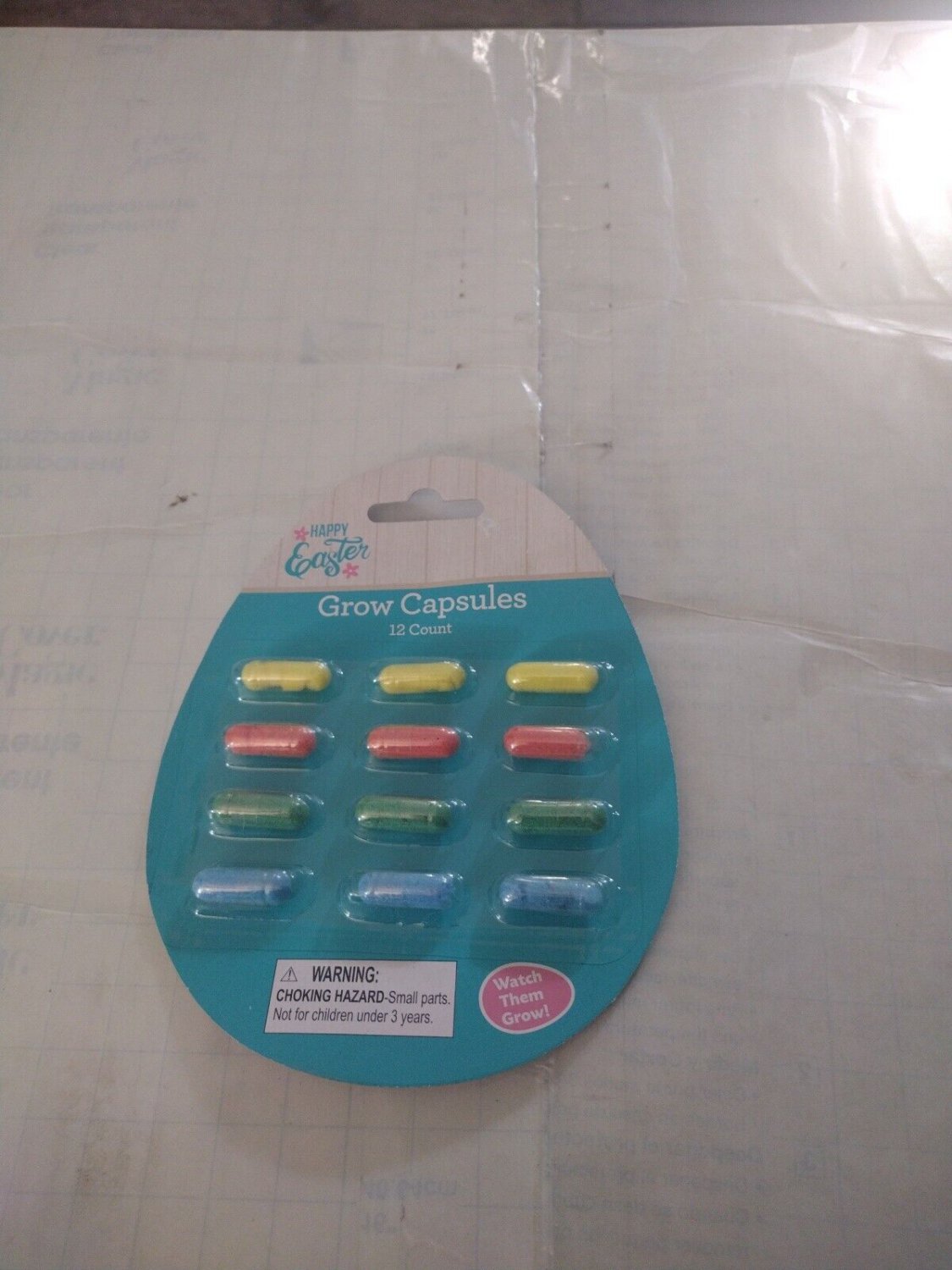 :*Happy Easter 12 Count Grow Capsules Variety of Easter Shape NEW!