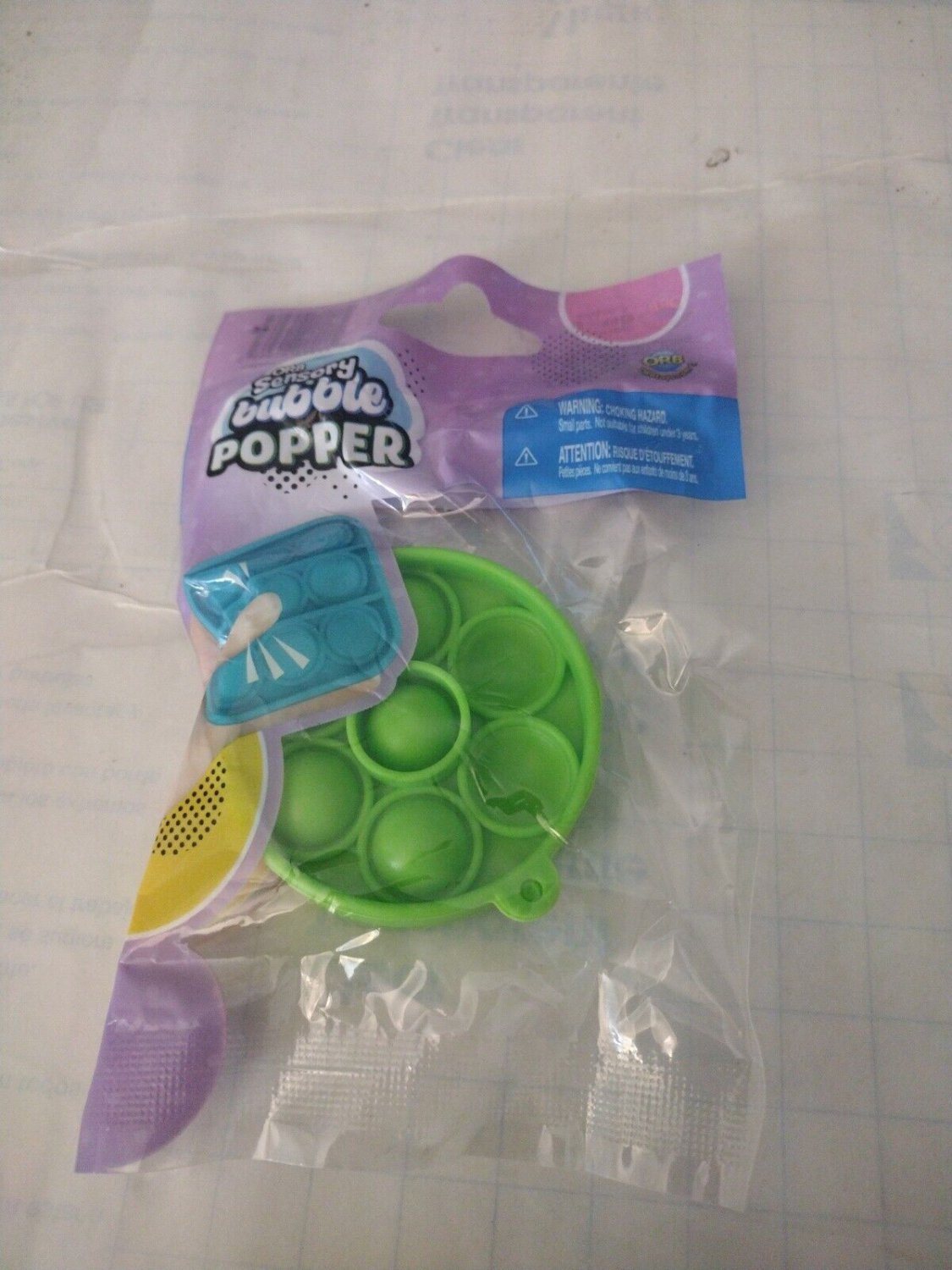 1 NNEW~ORB Sensory Bubble Popper Toy~Fidget MINI Circle ⭕ Calms Anxiety ...