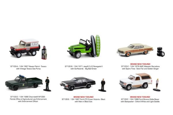 The Hobby Shop Series 10 Diecast Car Set 6 1/64 Scale Diecast Cars Toys ...