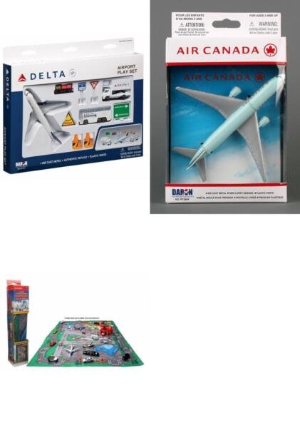 Airplane Playset Diecast Planes & Accessories Delta Air Canada Airlines ...