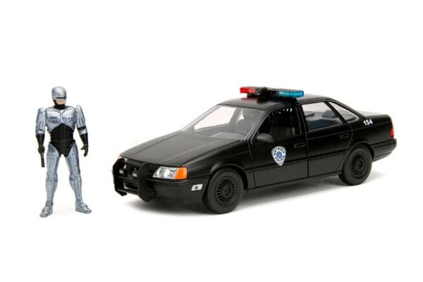 1986 Ford Taurus Ocp W/ Robocop Figure 33743 1/24 Scale Diecast Car ...