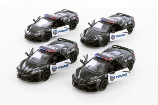 2021 Chevrolet Corvette C8 Police Edition Set 12 1/36 Diecast Cars Toys ...