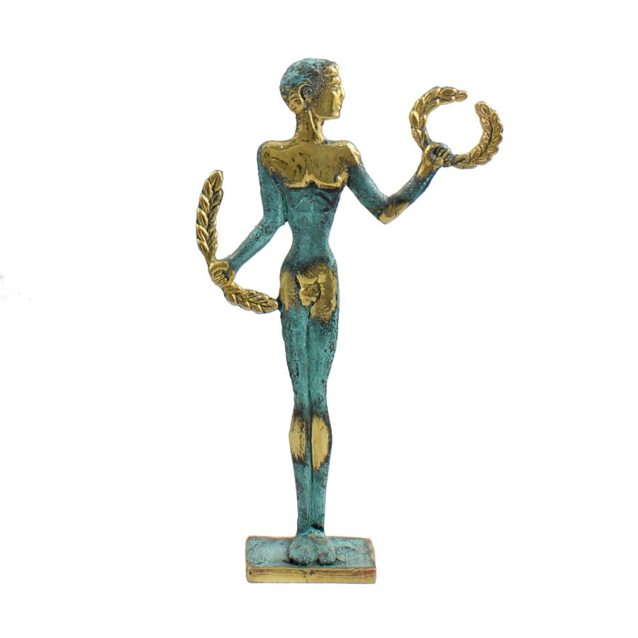 Olympic Games Winner Greek bronze statue 17cm