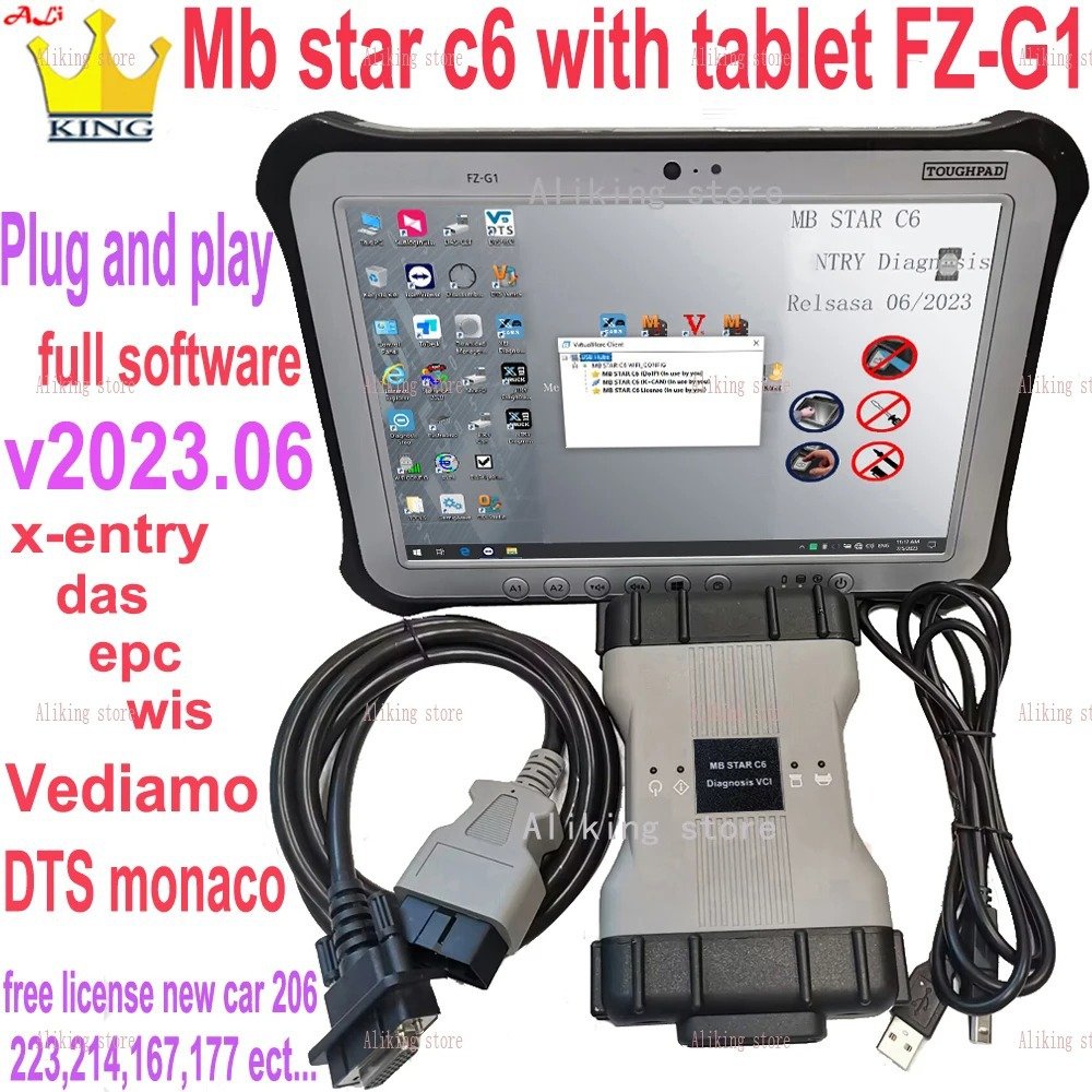 MB Star C6 DOIP Mercedes Benz Diagnostic Tool V2023.09 with FZ-G1 ...