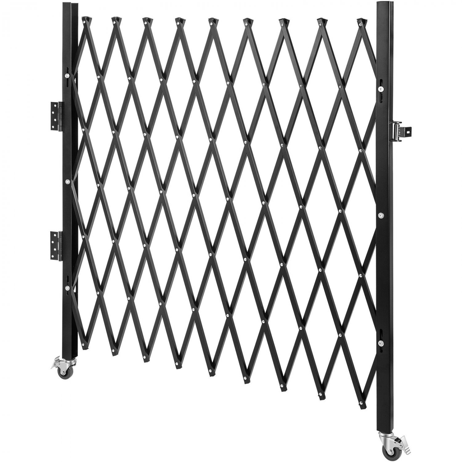 VEVOR Single Folding Security Gate Rolling Door Gate 6-1/2'H x 6-1/2'W ...