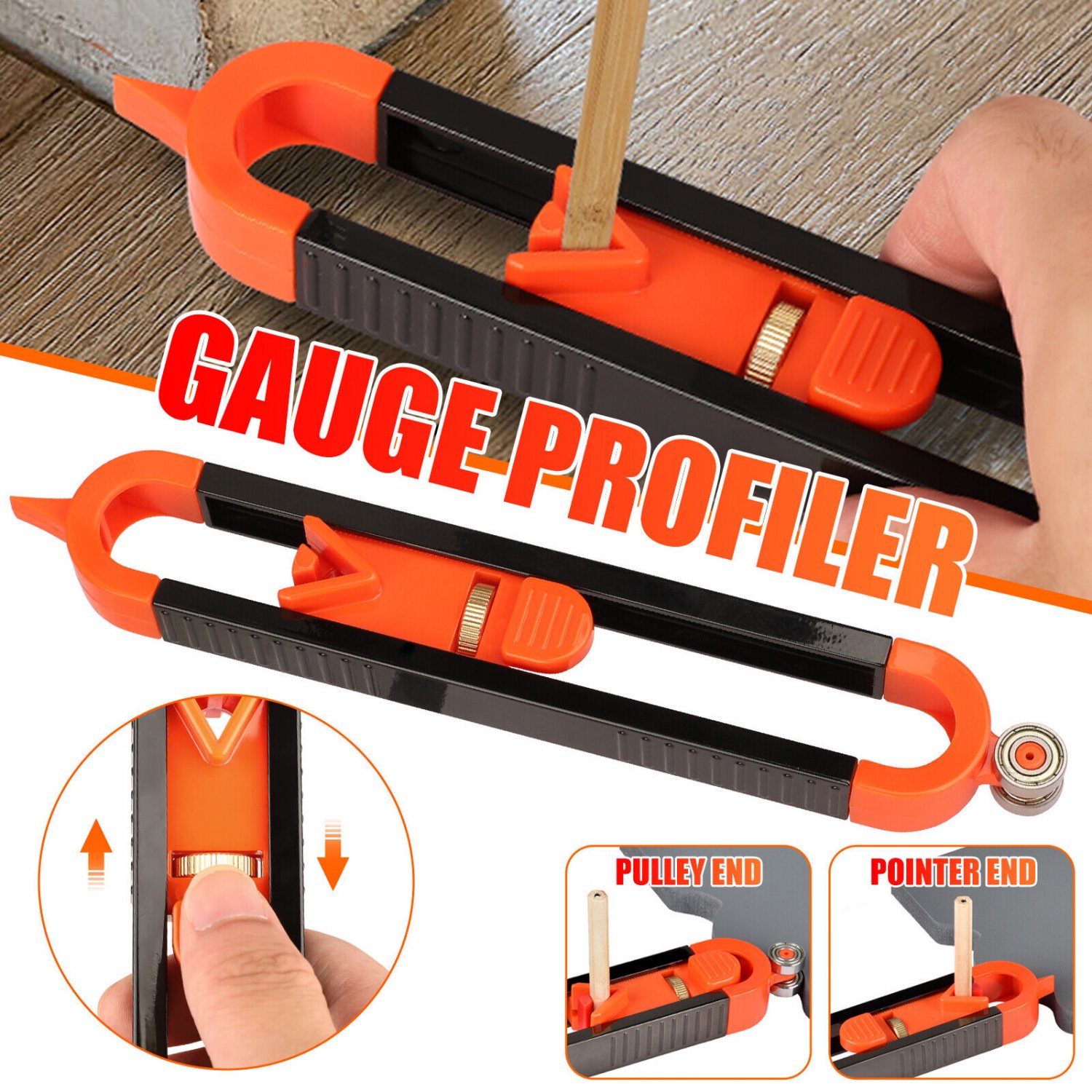 Profile Scribing Contour Gauge Ruler With Lock Precise Carpenter ...