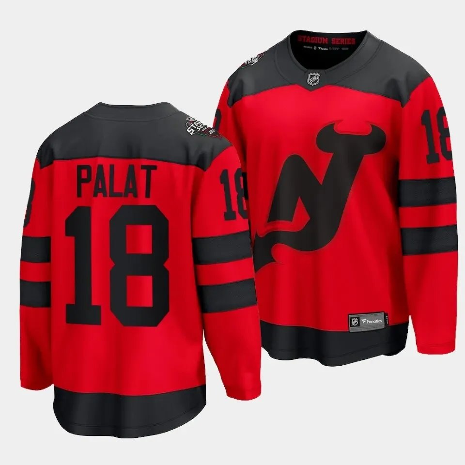 Ondrej Palat New Jersey Devils Men's 2024 Hockey Stadium Series Jesper ...