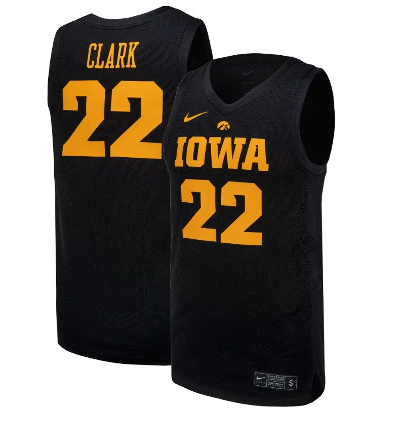 Caitlin Clark #22 Men's Iowa Hawkeyes 2024 Basketball Stitched Jersey
