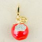 Juicy Couture 2012 Limited Edition Bitten Apple Pave Crystal Charm