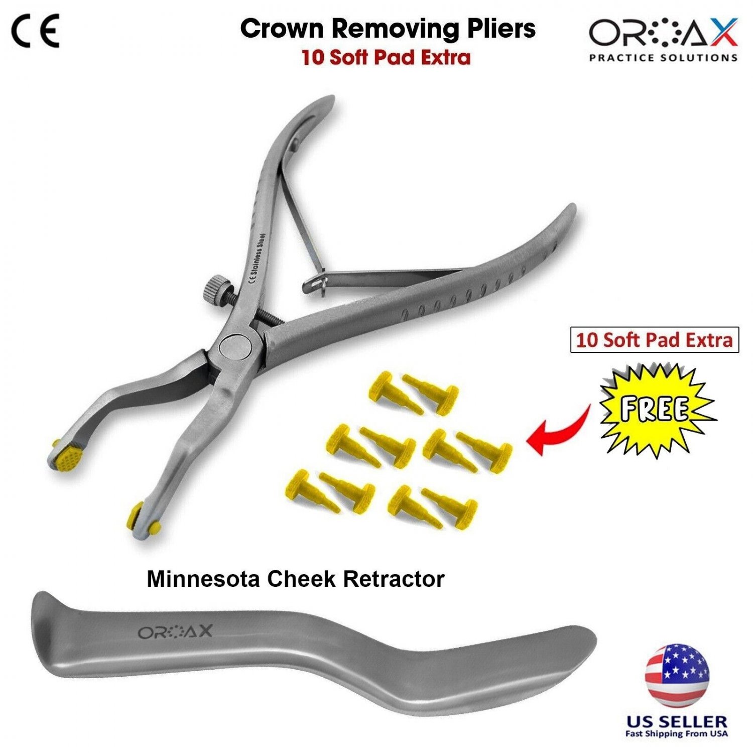 Temporary Crown Remover forceps Lip & Tounge Depressor Minnesota ...