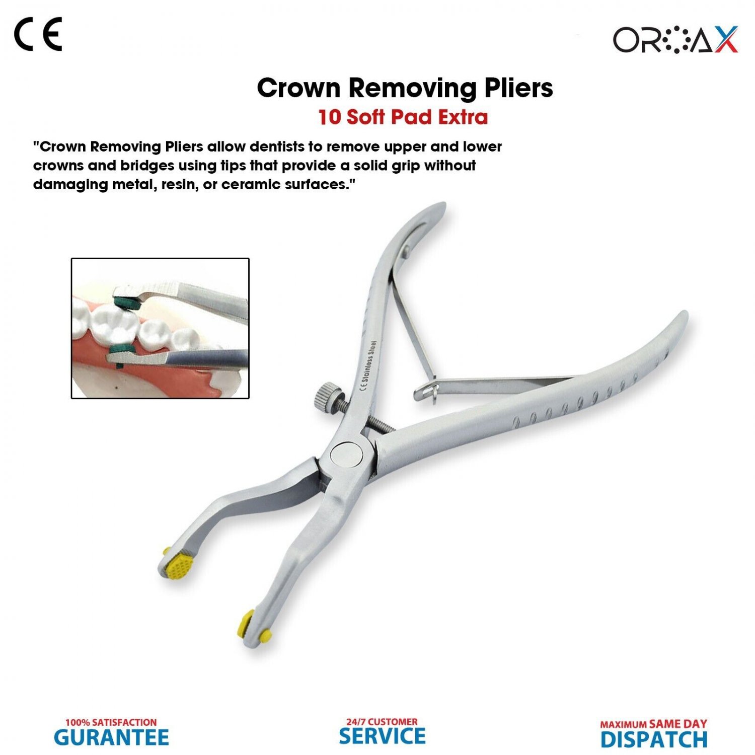 Temporary Crown Remover forceps Lip & Tounge Depressor Minnesota ...