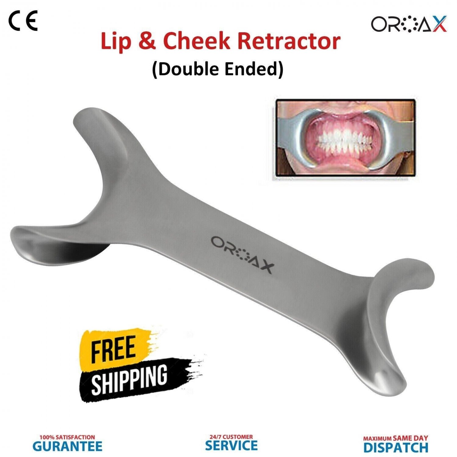 Dental Cheek and Lip Retractor Instruments Tools for Surgical Tongue ...