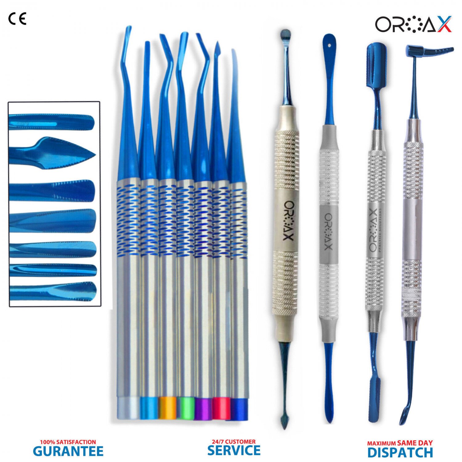 IMPLANT PDL ELEVATORS, BONE GRAFT CARRIER PERIOSTEAL TUNNELING PERIO ...