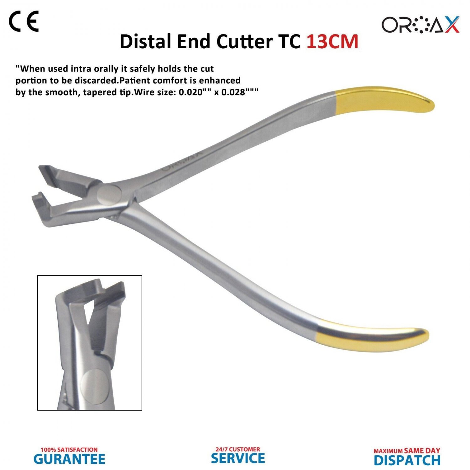 Orthodontic Clinical Distal End Cutter 13cm TC Tip Cut & Hold Wire ...