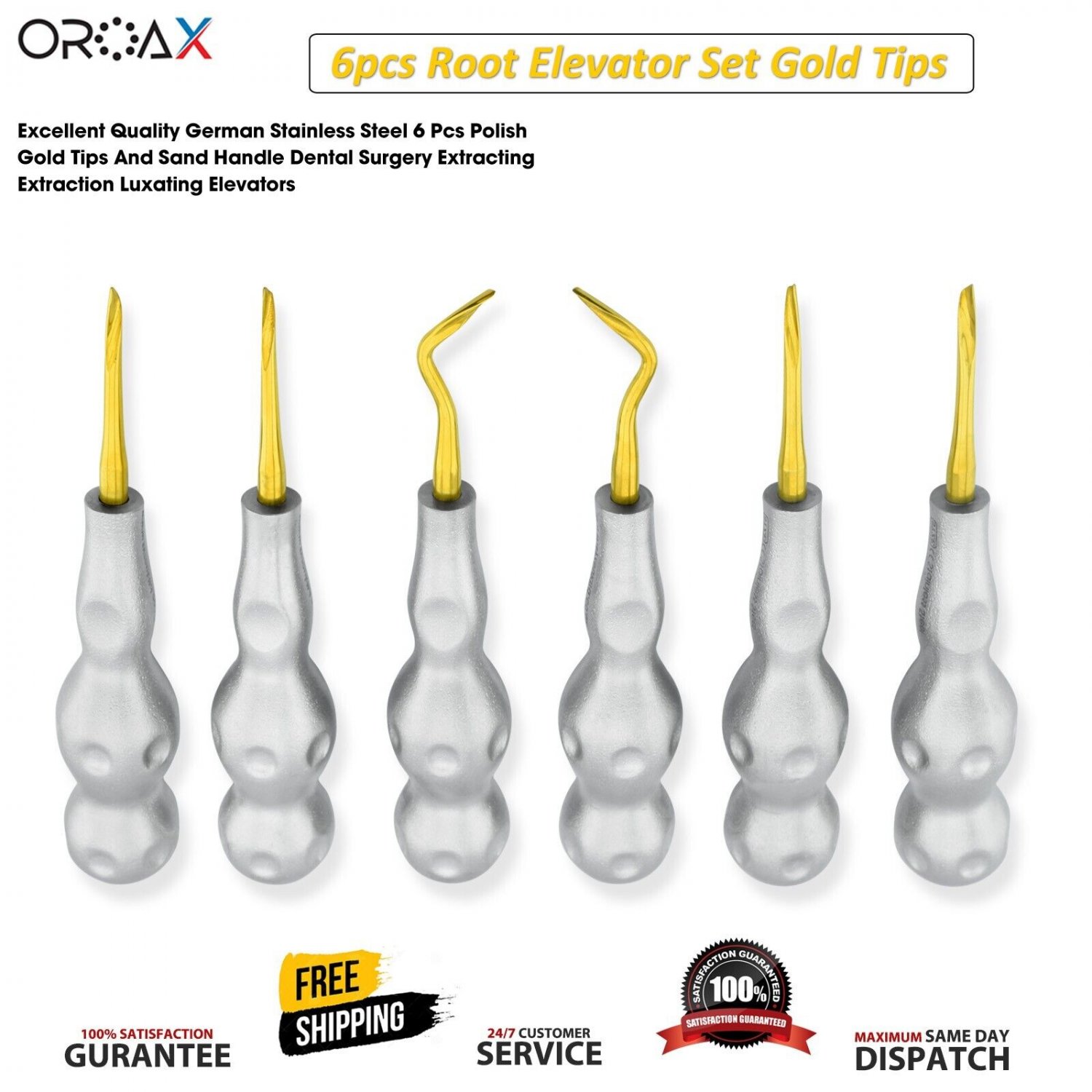 Advanced Root Tip Luxating Elevators Precision Surgical Kit for Tooth ...