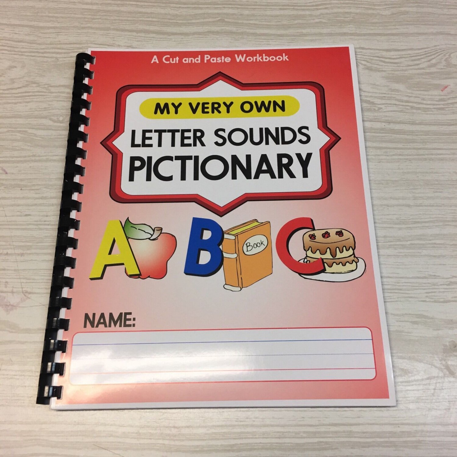 Letter Sounds Pictionary - Pre-school - Kindergarten 40 pages - Single Book