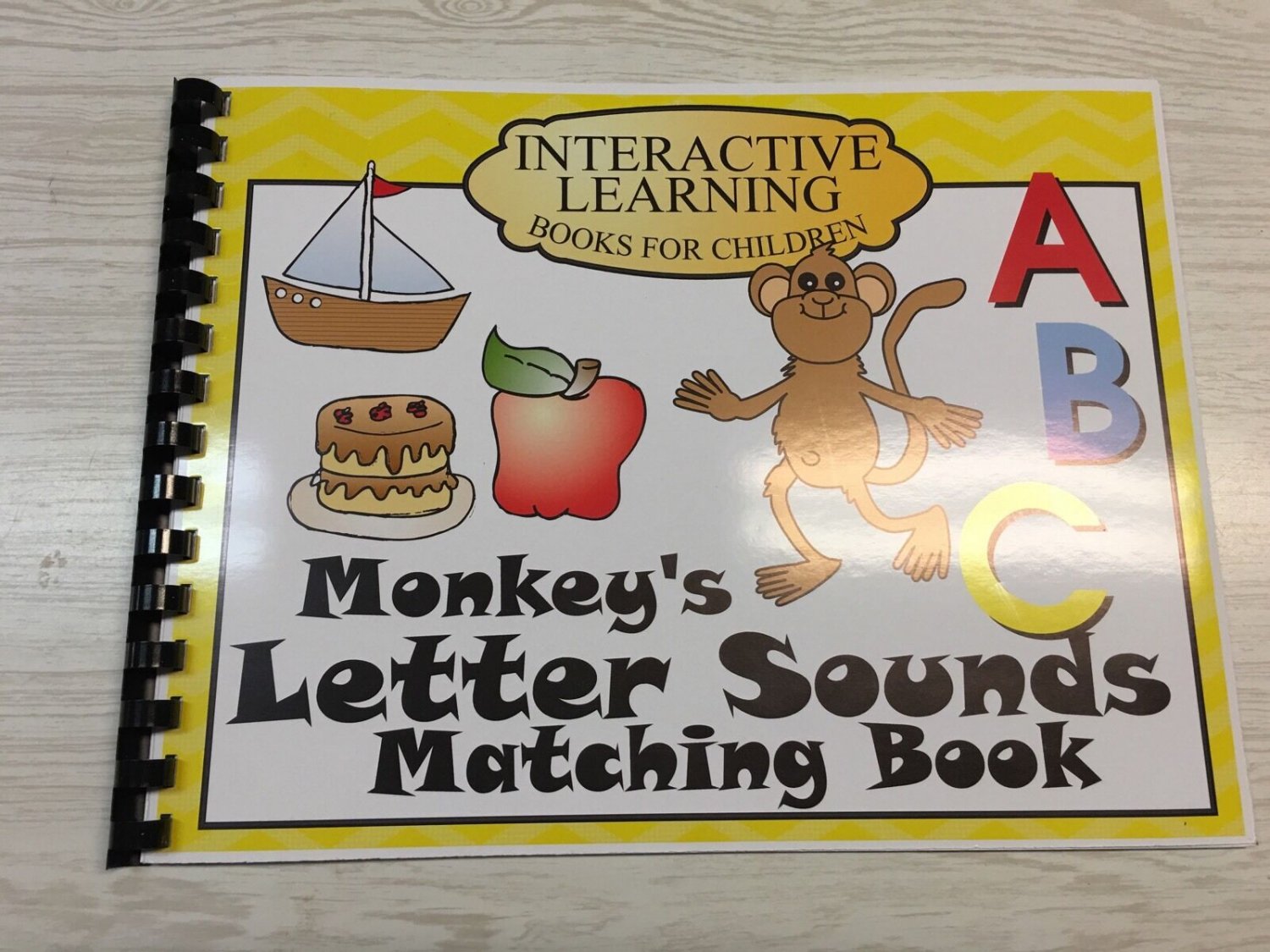 Interactive Learning Books for Children - Letter Sounds w/ 26 Laminated ...