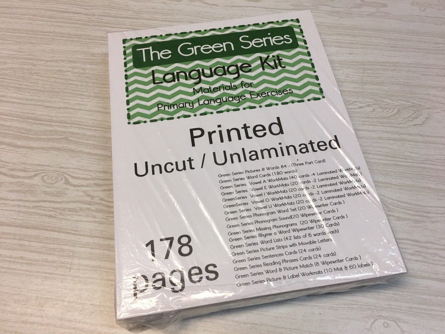 The Green Series - Language Kit - Montessori Materials- (PRINTED)