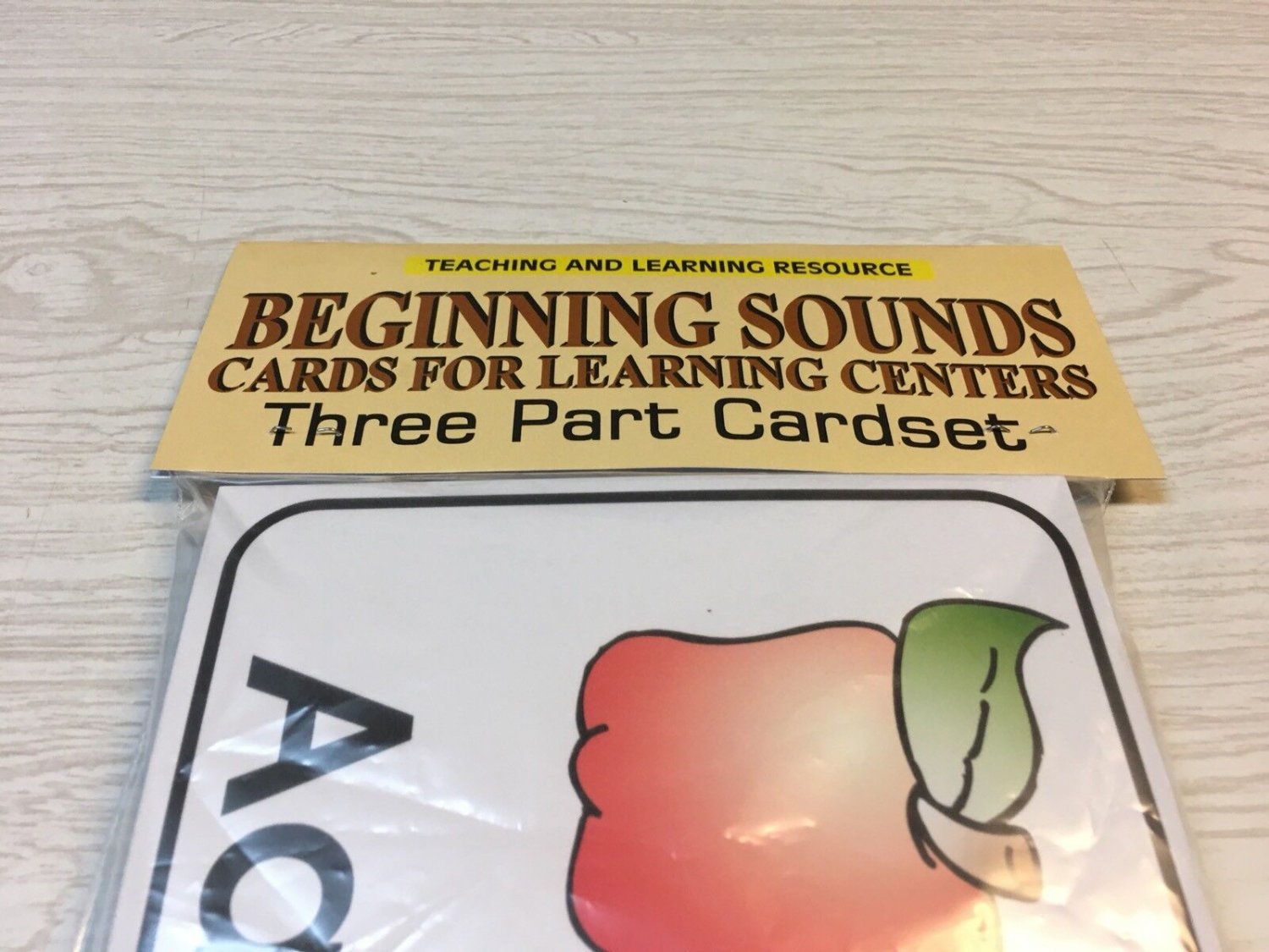 Montessori - Beginning Sound - Cards for Learning Center - Three Part ...