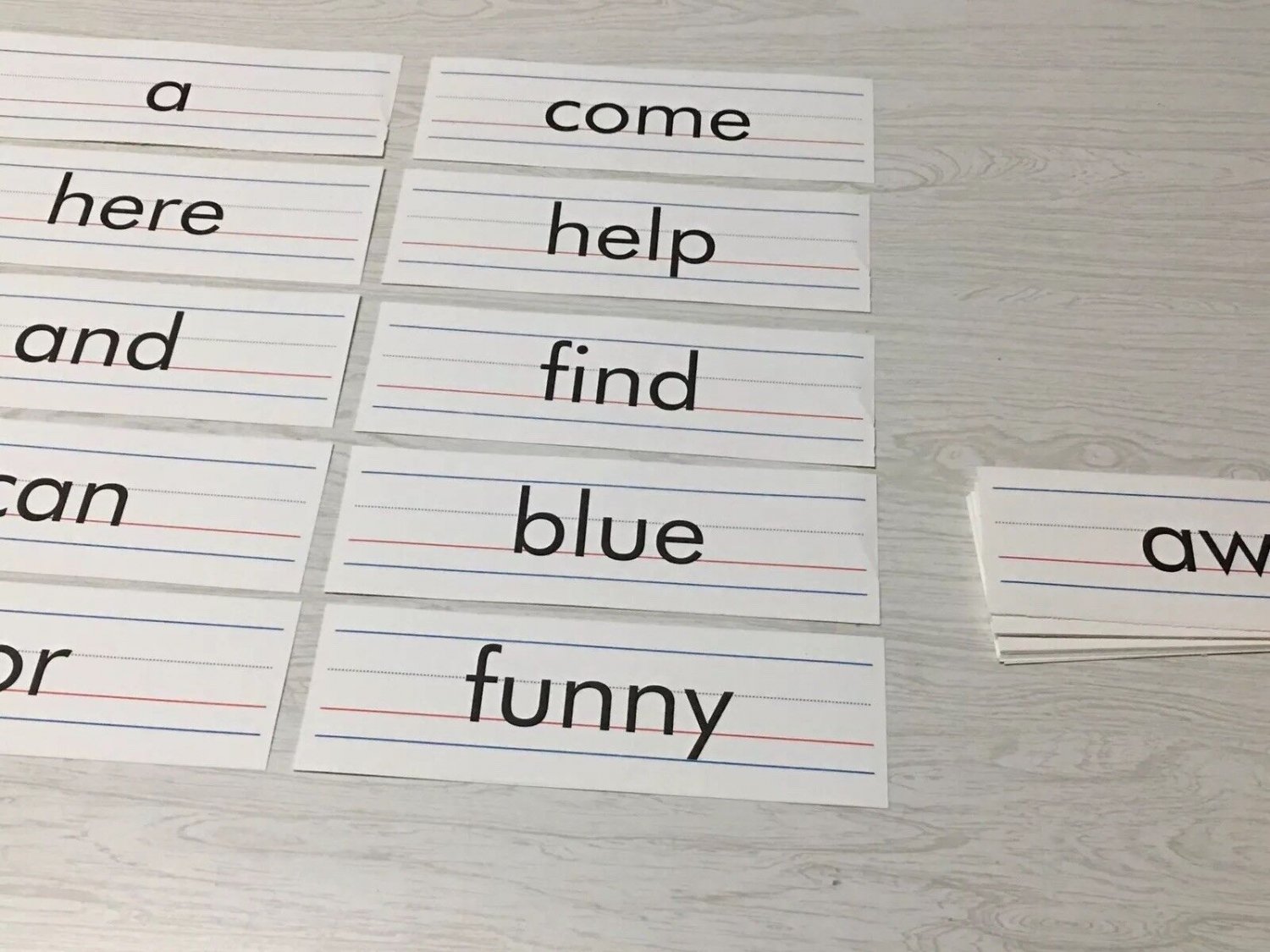 Pre Primer Dolch Sight Words Set of 40 Words Cards Teacher Homeschool NEW