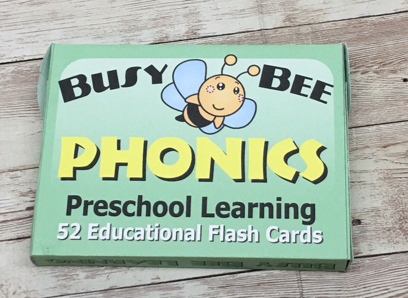 PHONICS - Busy Bee Preschool Learning - 52 Educational Flash Cards