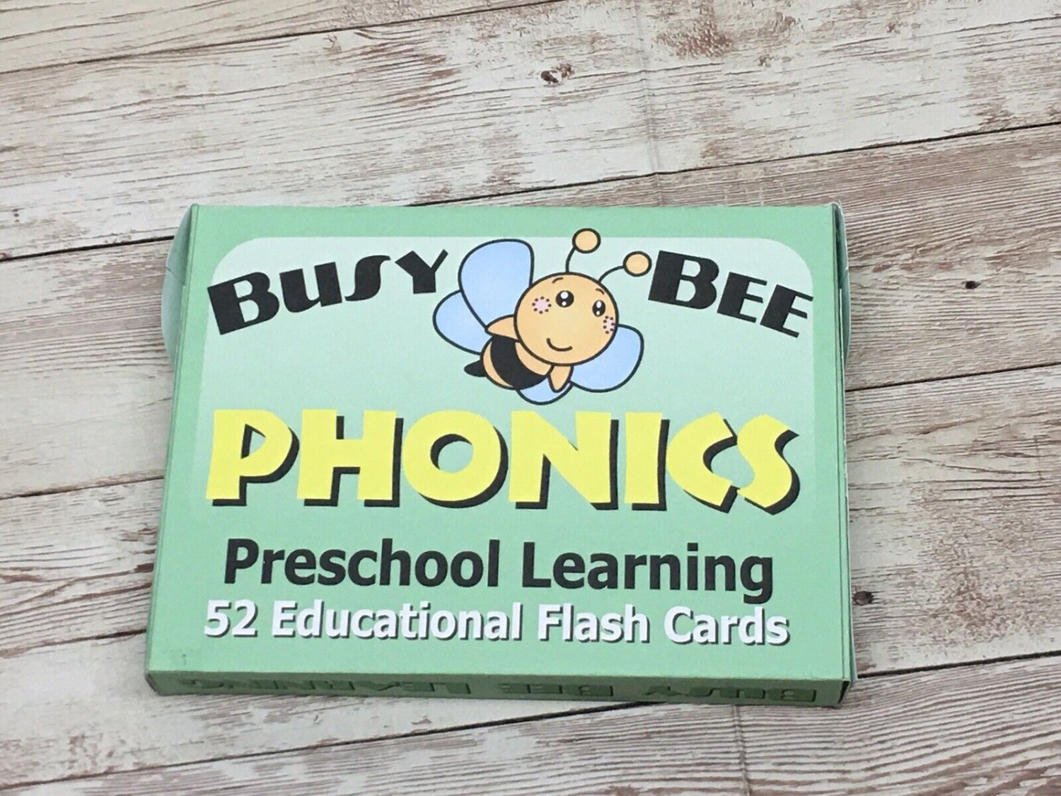 PHONICS - Busy Bee Preschool Learning - 52 Educational Flash Cards