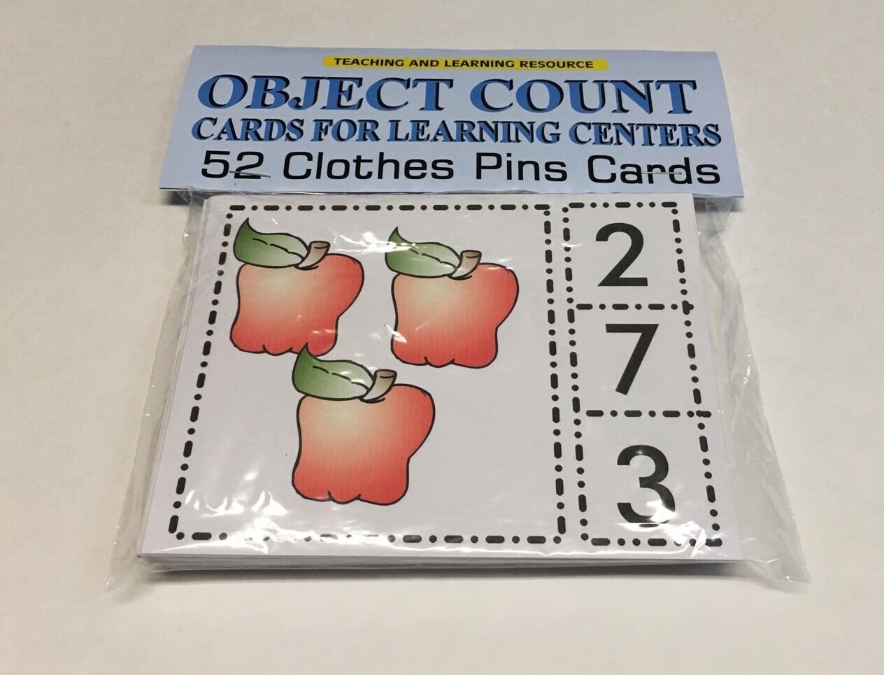 Object Counting Cards For Learning Center Preschool 52 Cards Teaching ...