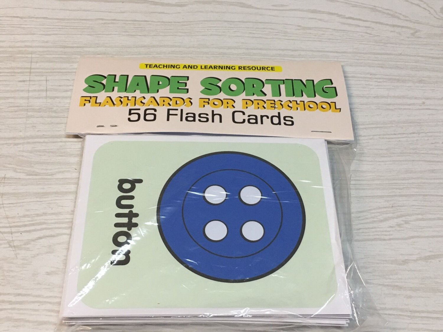 SHAPE SORTING - Flashcards for Preschool 56 Cards- SHAPE Teaching supplies