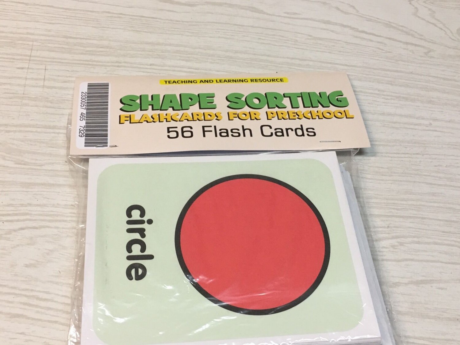SHAPE SORTING - Flashcards for Preschool 56 Cards- SHAPE Teaching supplies