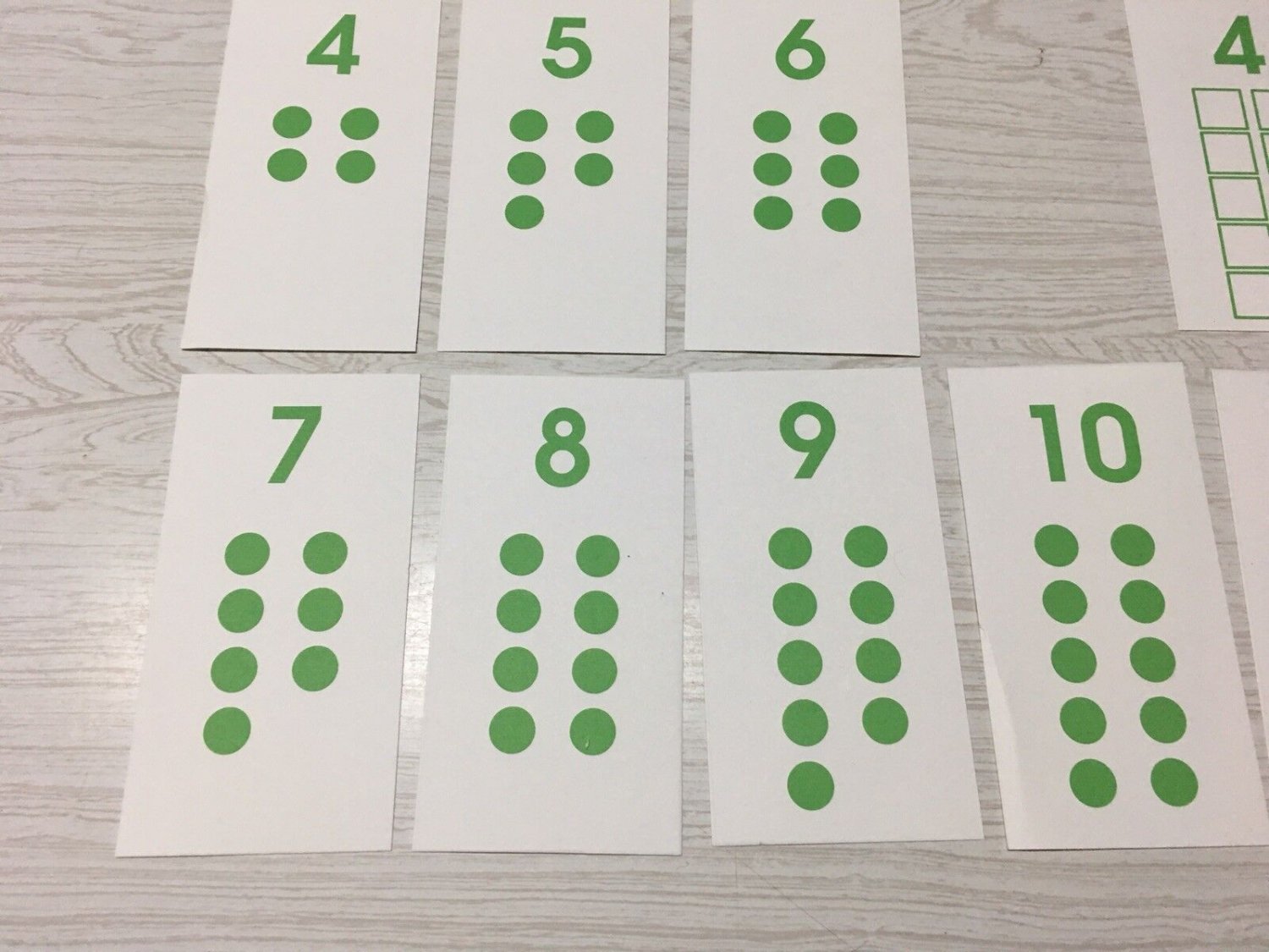 Learning 1-10 Number & Counting Cards- Preschool Teaching Montessori