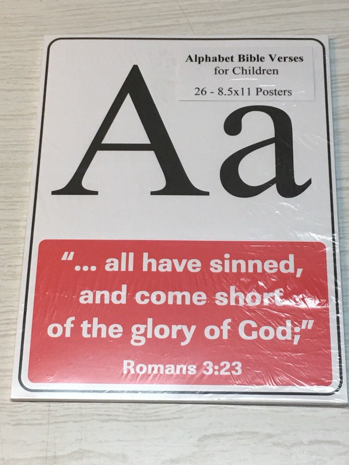 Alphabet Bible Verses For Children - 26 8.5 x11 - Classroom Posters