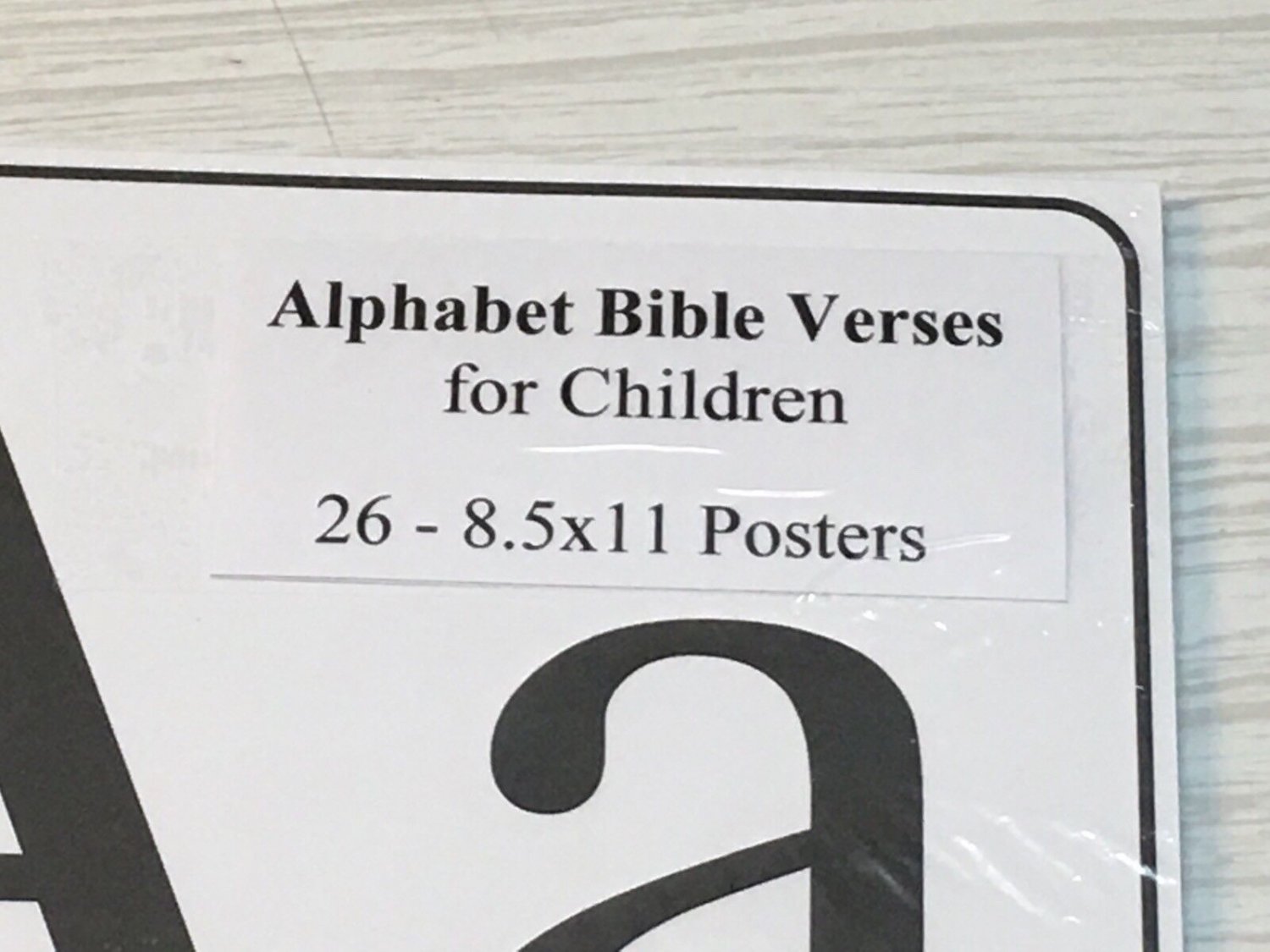 Alphabet Bible Verses For Children - 26 8.5 x11 - Classroom Posters