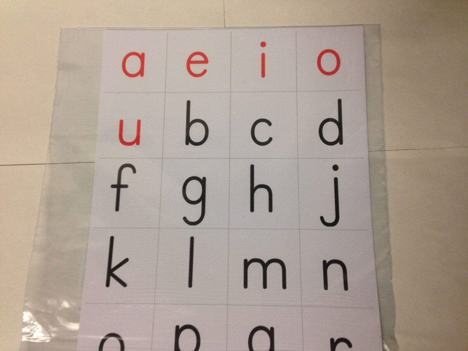 Movable letters Upper and Lowercase - Perforated & Laminated - Teaching