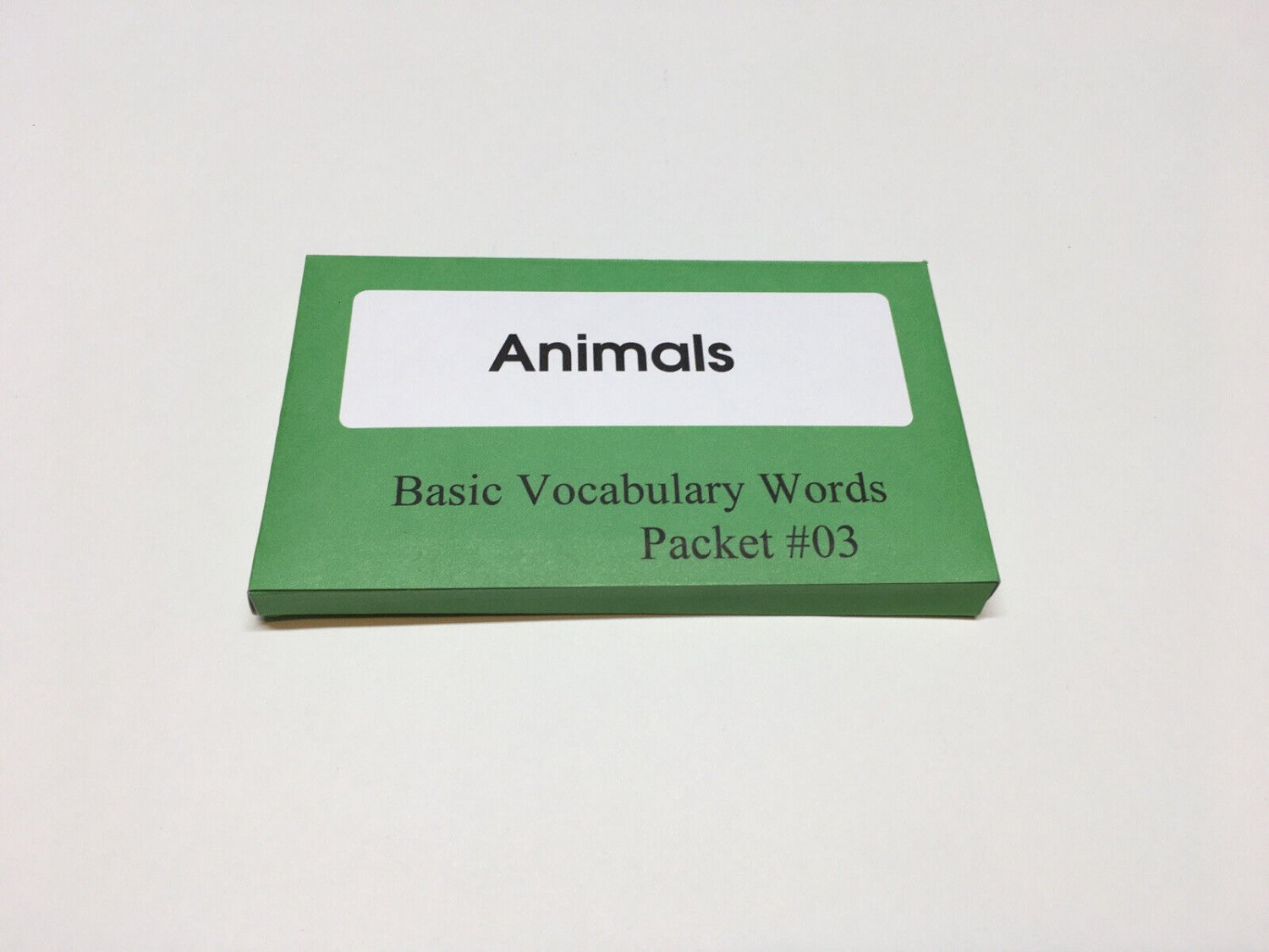 Basic Vocabulary Packet # 03 ANIMALS