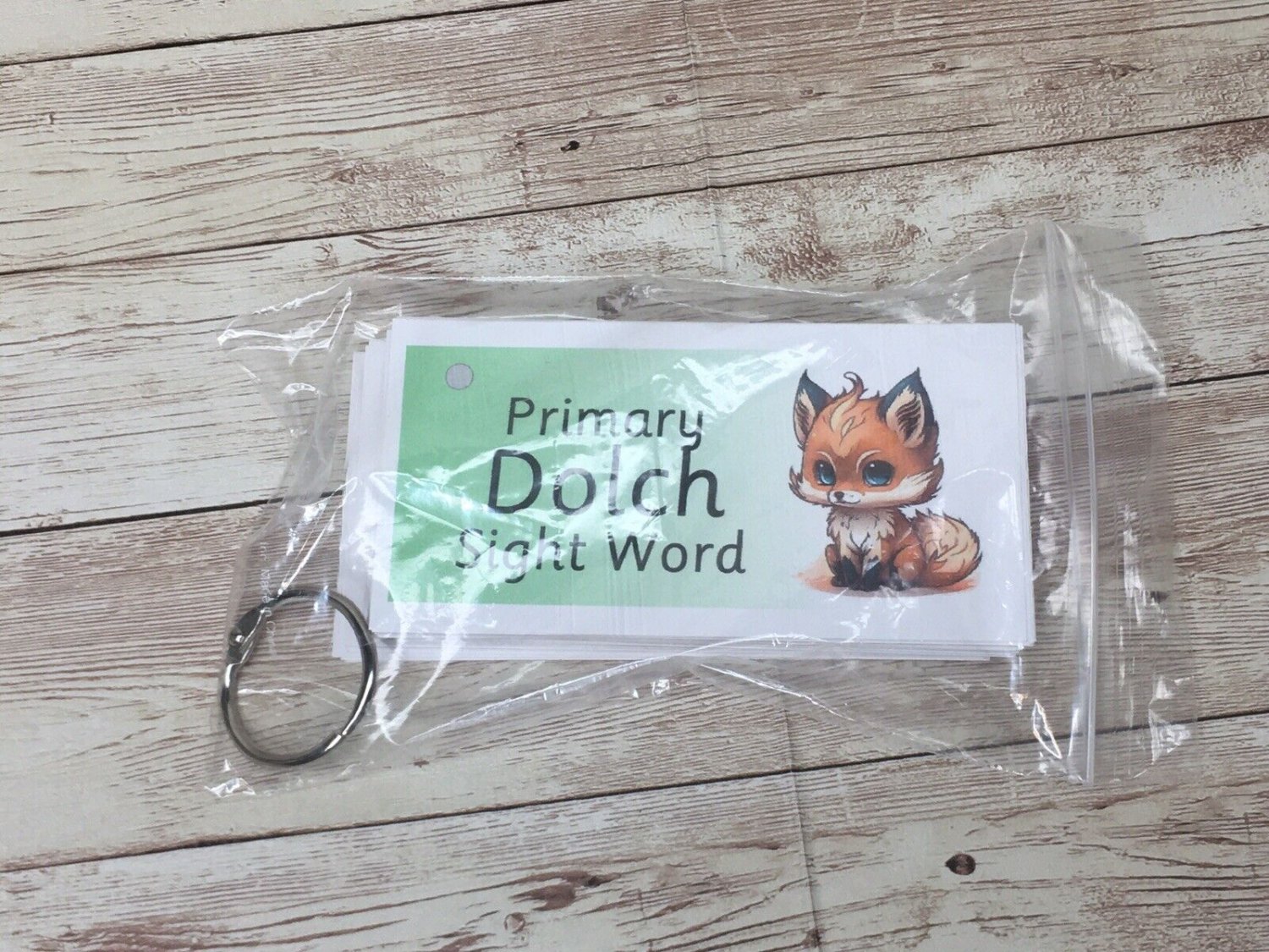 Literacy Learning Resource Dolch Primer [Kindergarten] Sight Word and Ring