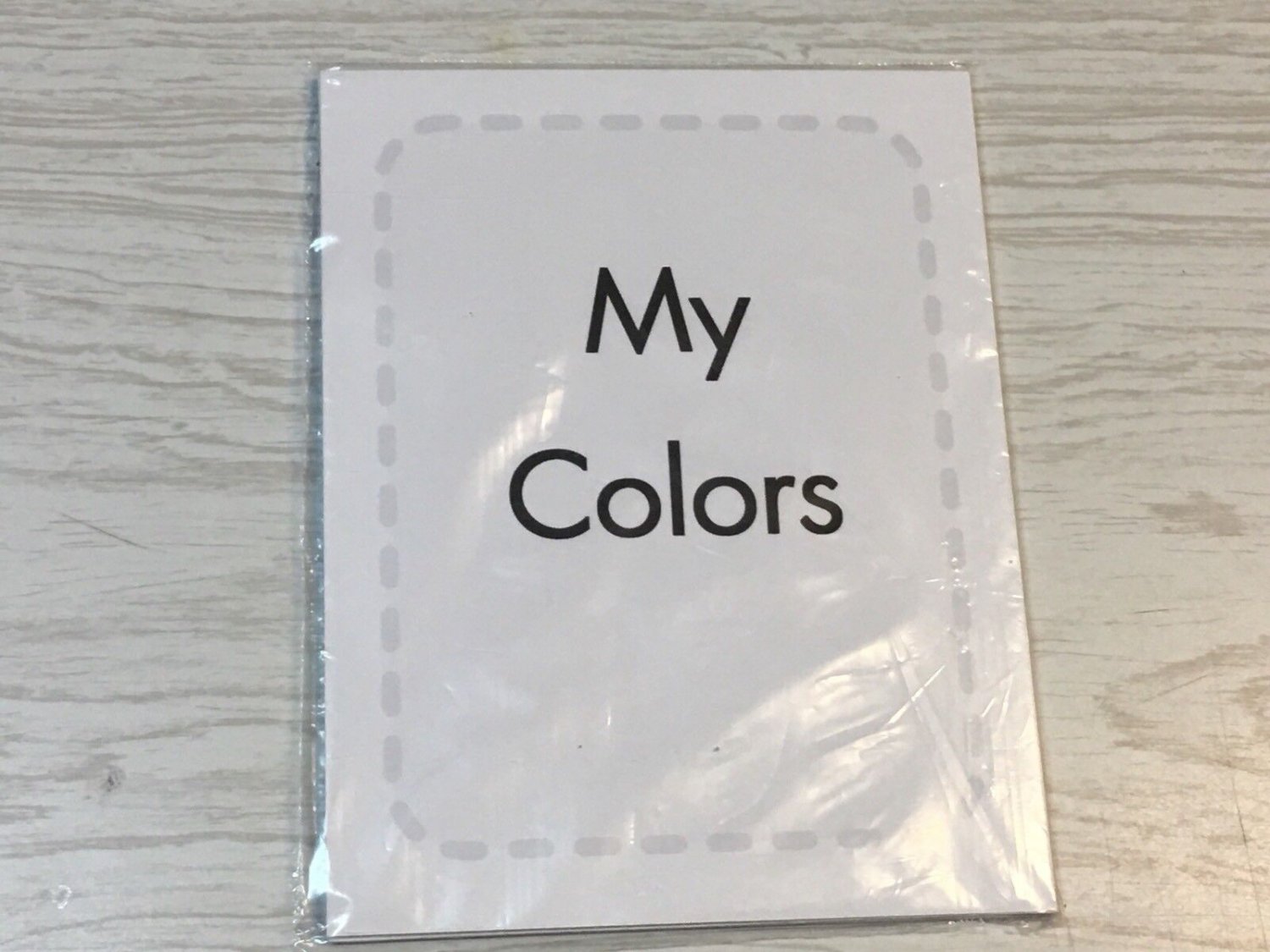 MY COLORS Preschool Flash Card set - New Deck On Sale