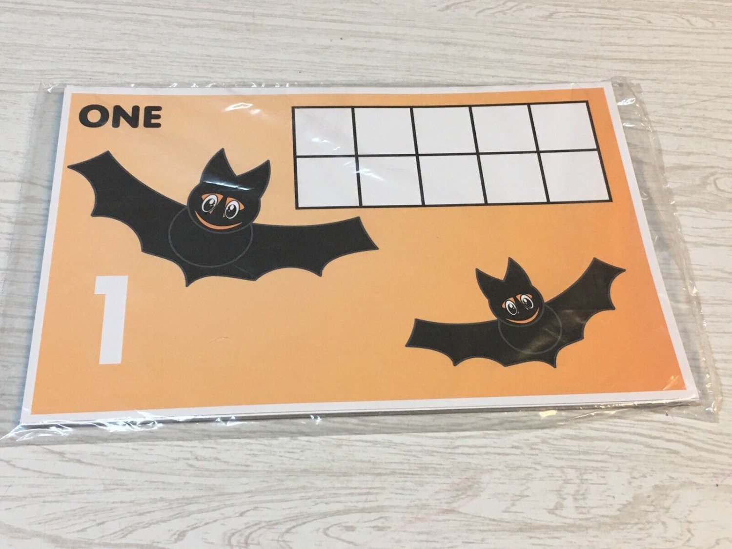 Halloween Bats - Dry Erase - Laminated Activity Set - Teaching Supply ...